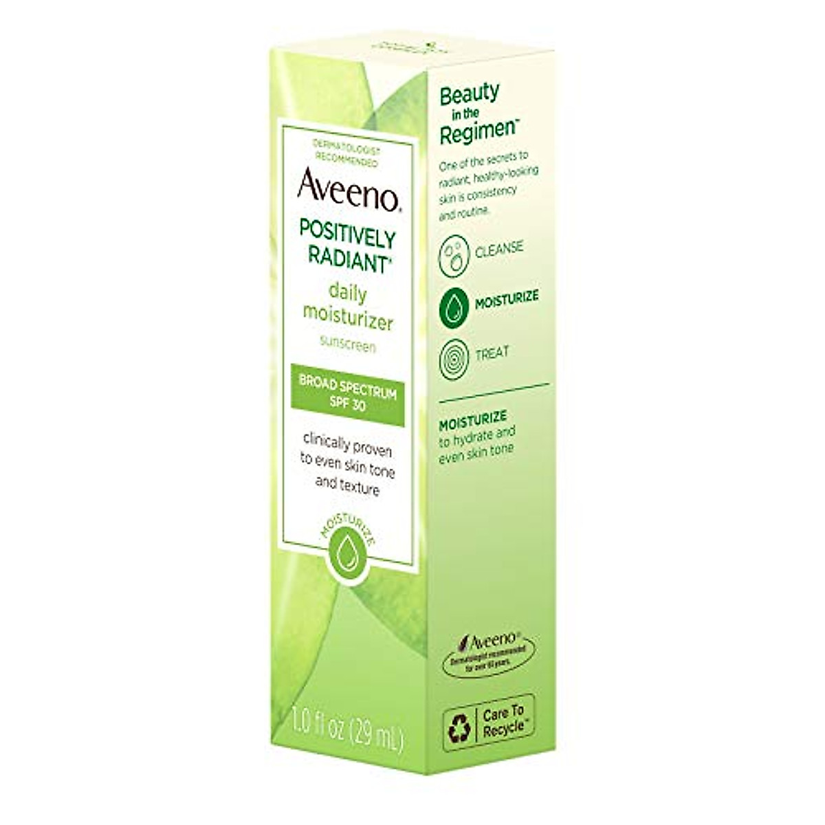 Aveeno Positively Radiant Daily Moisturizer Spf#30, 1oz, 1 Oz