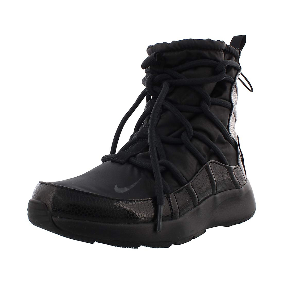 Nike Tanjun High Rise Womens Shoes Size 9.5, Color: Black/Black