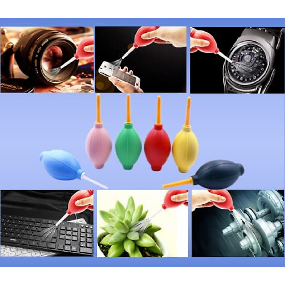 HNOYGNU Dust Ball Air Blower Rubber Blowing Pump Cleaning Tool Mini Blower Cleaner for Removes Dust and Dirt from Cameras,Watch, Cell Phone, Lenses