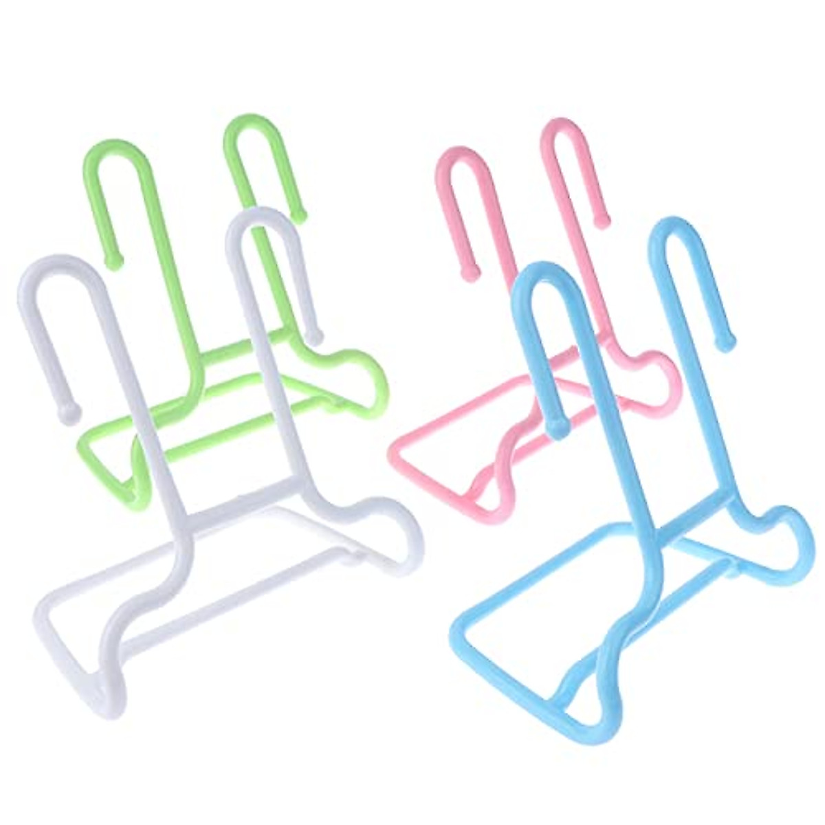 KNFUT Shoe Slots, 2PCS/Set Multi-Function Shelf Drying Rack Shoe Rack Stand Hanger Shoes Hanging Storage Wardrobe Organizer (Color : GN)