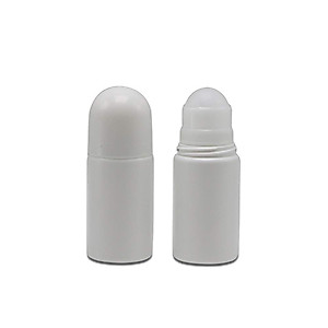 lasenersm 3 Pieces 1.69oz /50ml Empty Refillable Roll On Bottles Plastic Roller Bottle Plastic Rollerball Bottles Reusable Leak-Proof DIY Deodorant Containers for Essential Oil Perfumes Balms