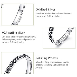 Lorrifal 925 Sterling Silver Handmade Fashion Retro Women's Plain Thin Ring Promise Love for Her | 2mm Width Comfort Fit Multi Size 7