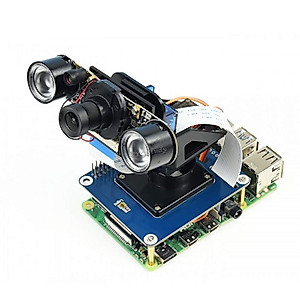 2-DOF Pan-Tilt HAT Onboard PCA9685 PWM Chip TSL25911FN Light Sensor Control Camera Movement Sense Light Intensity Via I2C Interface for Raspberry Pi 4 3 2 Model B+ B Zero W WH Jetson Nano @XYGStudy