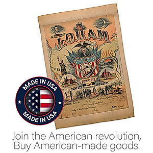 Americana Home & Garden Jr. O. U. A. M. Garden Flag Set Wood Dowel Americana US Historic July Memorial Veteran Independence United State American House Banner Small Yard Gift Double-Sided, Made In USA