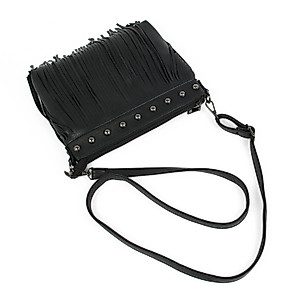 Emprier Women Hobo Fringe Crossbody Purse Vintage Small Tassel Shoulder Handbags