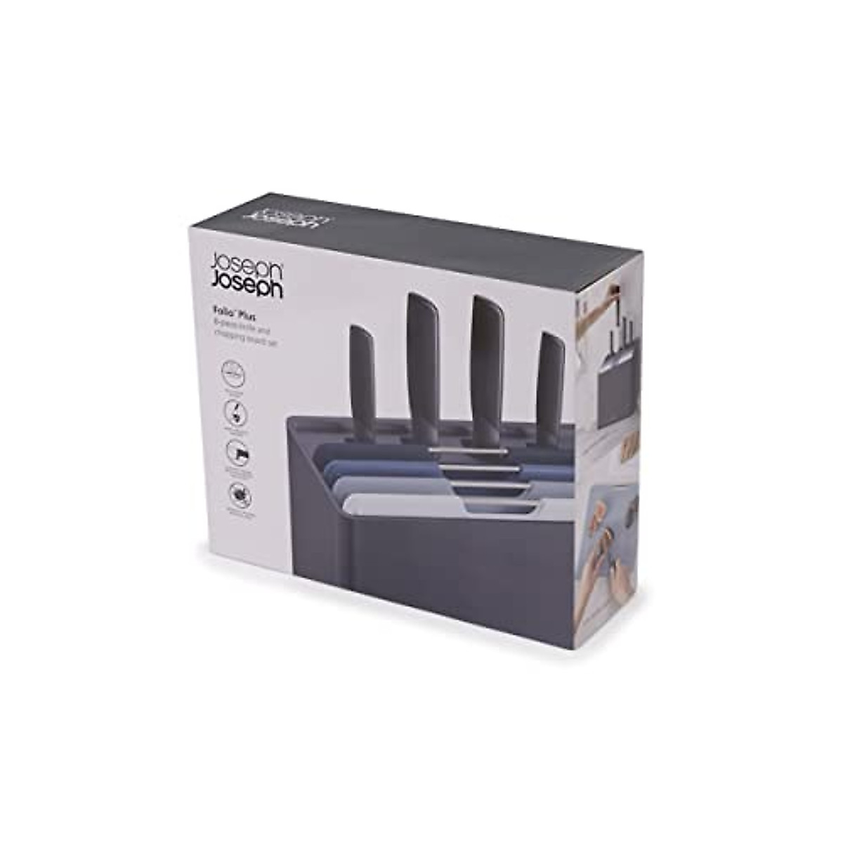 Joseph Joseph Folio Plus 8-piece Knife & Chopping Board Set