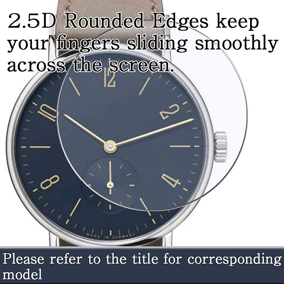 Puccy 3 Pack Tempered Glass Screen Protector Film, compatible with YAMAZEN Curiom CHRONOWEAR 2 QSW-02H Protectors Guard new version