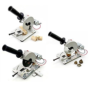 oiakus Mini Miter Saw, Portable Table Saw with 0-45° Angle and Height Adjustable for Soft Metal, Iron Sheet, Wood, Plastic, Aluminum Alloy Cutting