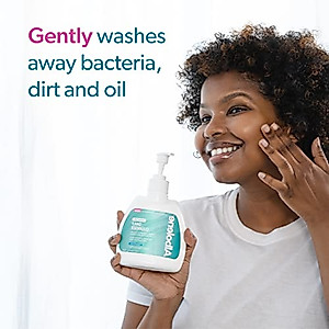 Albolene Daily Face Wash, Moisturizing Face Cleanser and Makeup Remover with Hyaluronic Acid, 10 fl oz