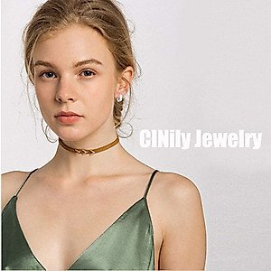 CiNily Huggie Earrings Opal Hinged Hoop Earrings 14K White Gold Plated Small Hoop Earrings for Women Girls Cute Earrings