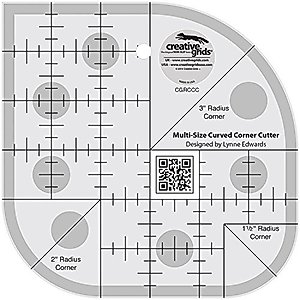 Creative Grids Curved Corner Cutter Quilt Ruler - CGRCCC