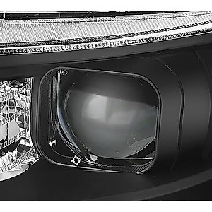 HH Building 2pcs Headlight Front Left Right Side Clear Lens Black Housing LED Bar Projector Headlights 33101SECA12 AC2519106 9_P1ATS04BK