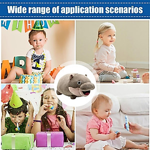 Moo Deng Hippo Plush, 2024 Pygmy Hippo Plush Moo Den, Plush Toys Cute Pygmy Hippo Plushie Toy, Soft Hippopotamus Stuffed Animal Pillow, Suitable for Home Sofa (Small 8.7in/0.22lbs)