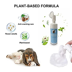 Dogscute 2 Pack Pet Paw Cleaner for Dogs & Cats, Waterless Foam with Silicone Scrubber, Dogs Cats Feet Paw Cleaner