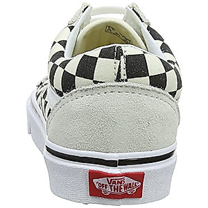 Vans Unisex Low-Top Sneakers, Off-White ((Checkerboard) White/Black 27k), 7 US Men