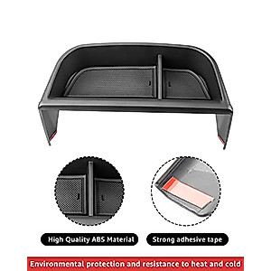 Ecarzo Center Console Dash Storage Tray for 2021 2022 2023 Toyota Sienna Dashboard Organizer Insert Sunglass Holder Container Accessories