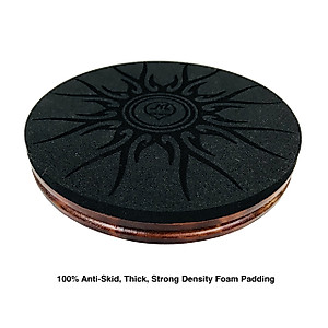 MI&VI Cello and Double Bass Round Endpin Stop - Perfect Anti-Slip Rest, Sound Stopper, Holder Pin, Real Wood