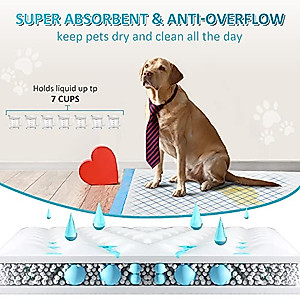 Boscute Super Absorbent & Leak-Proof Jumbo Size 36"x36" Pet Training Dog Pee Pads, Thicken Quick Dry Disposable Puppy Pee Pads, Potty Training Pads for Dogs Cats, Rabbits
