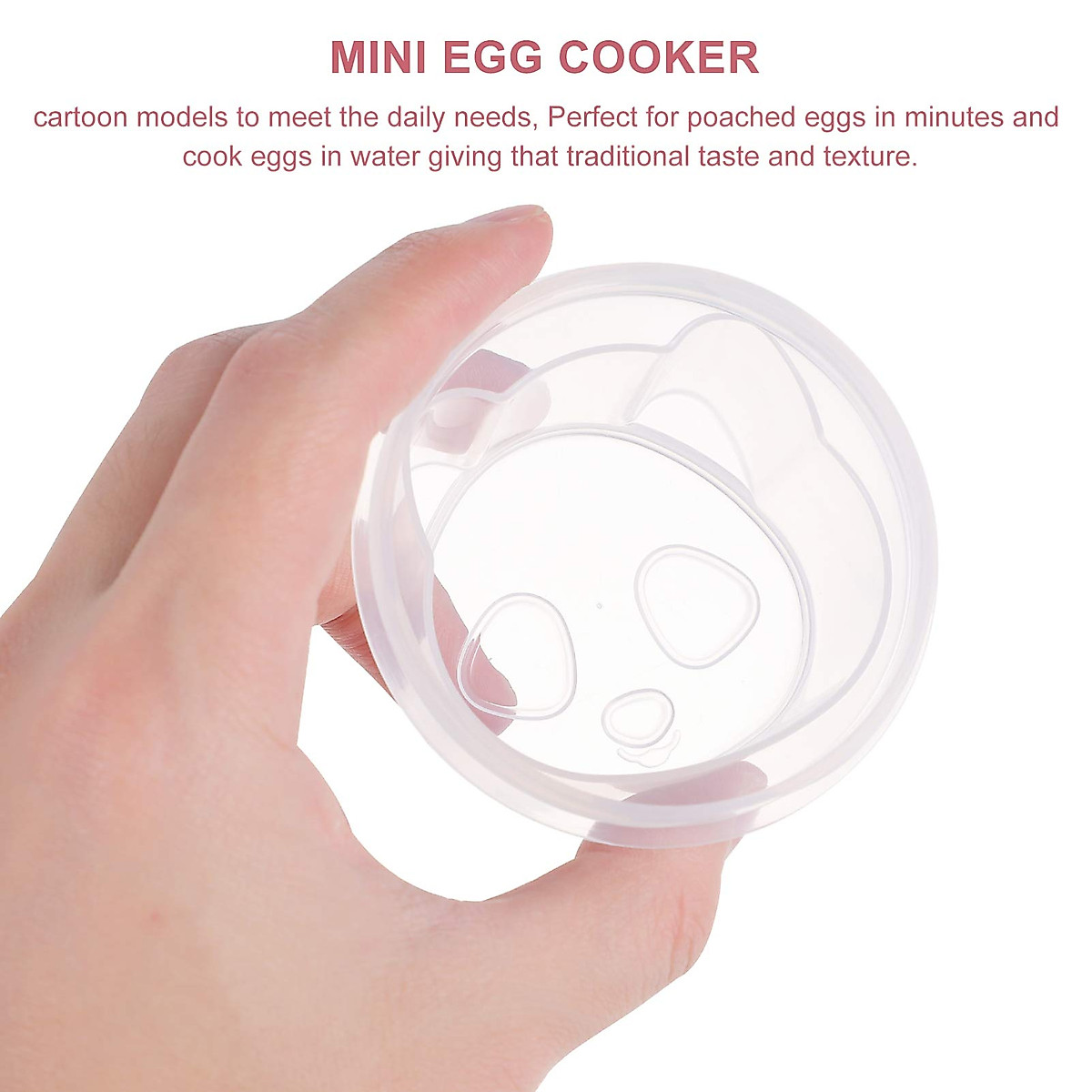 UPKOCH 1 Set Tart Reusable Cooker with Moulds Bites Steam Stovetop Jelly Boiled Poaching Microwave Cups Plastic Silicone Omelette Baking Maker Seamed Sandwiches Cookie Shape Pudding