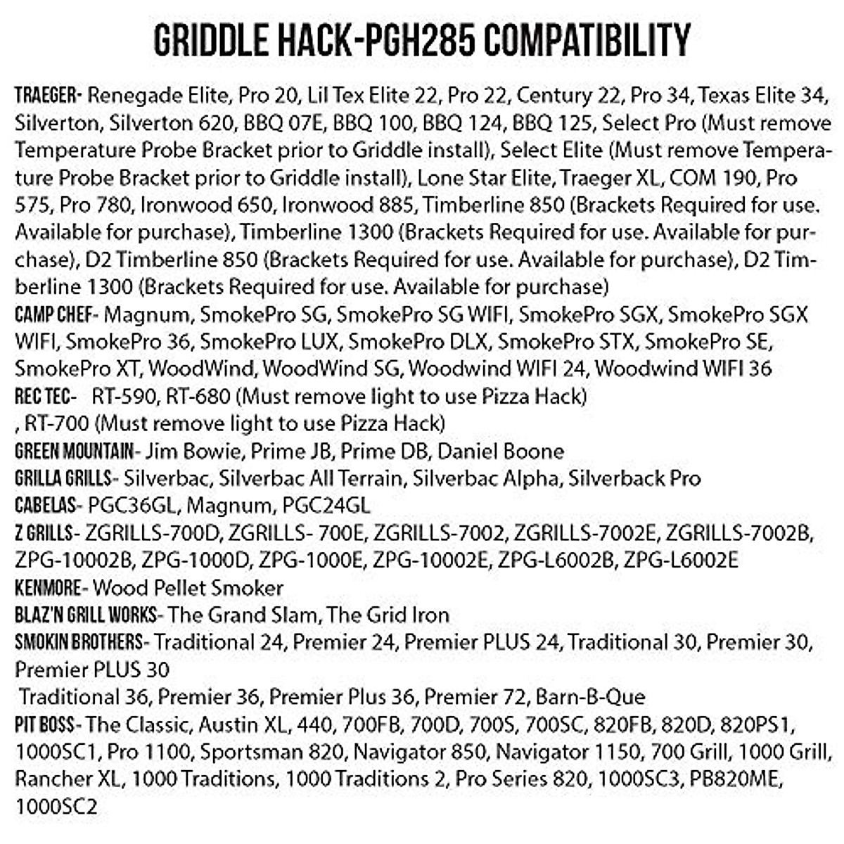BBQ Hack Griddle Hack | Pancakes, Omelettes, Bacon, Stir Fry, Smash Burgers, and More On Your Pellet Grill | Griddle Insert Accessory (16.5" Deep X 17.25" Wide Griddle Hack)