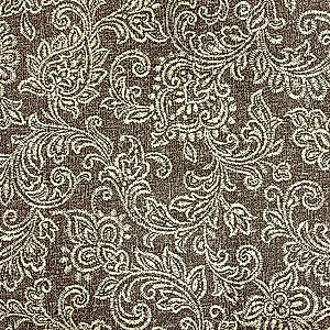 HomePop Home Decor |K7646-A880| Upholstered Modern Rectangular Storage Ottoman | Hinged Lid Ottoman with Storage for Living Room & Bedroom, Brown Jacobean Print