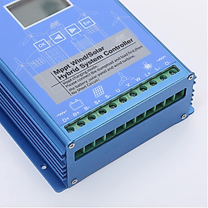 FEICHANGHAO 8000W Wind Solar Hybrid Charge Controller 12V/24V MPPT Boost Charge Regulator with LCD Display and Free Dump Load Accurate,24v