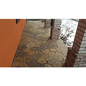 SvitMolds Concrete molds DIY Sold 6 pcs Plastic Moulds Flagstone Casting Concrete Paving Garden Paths Stone Patio Pavers for Garden Walkway #S34