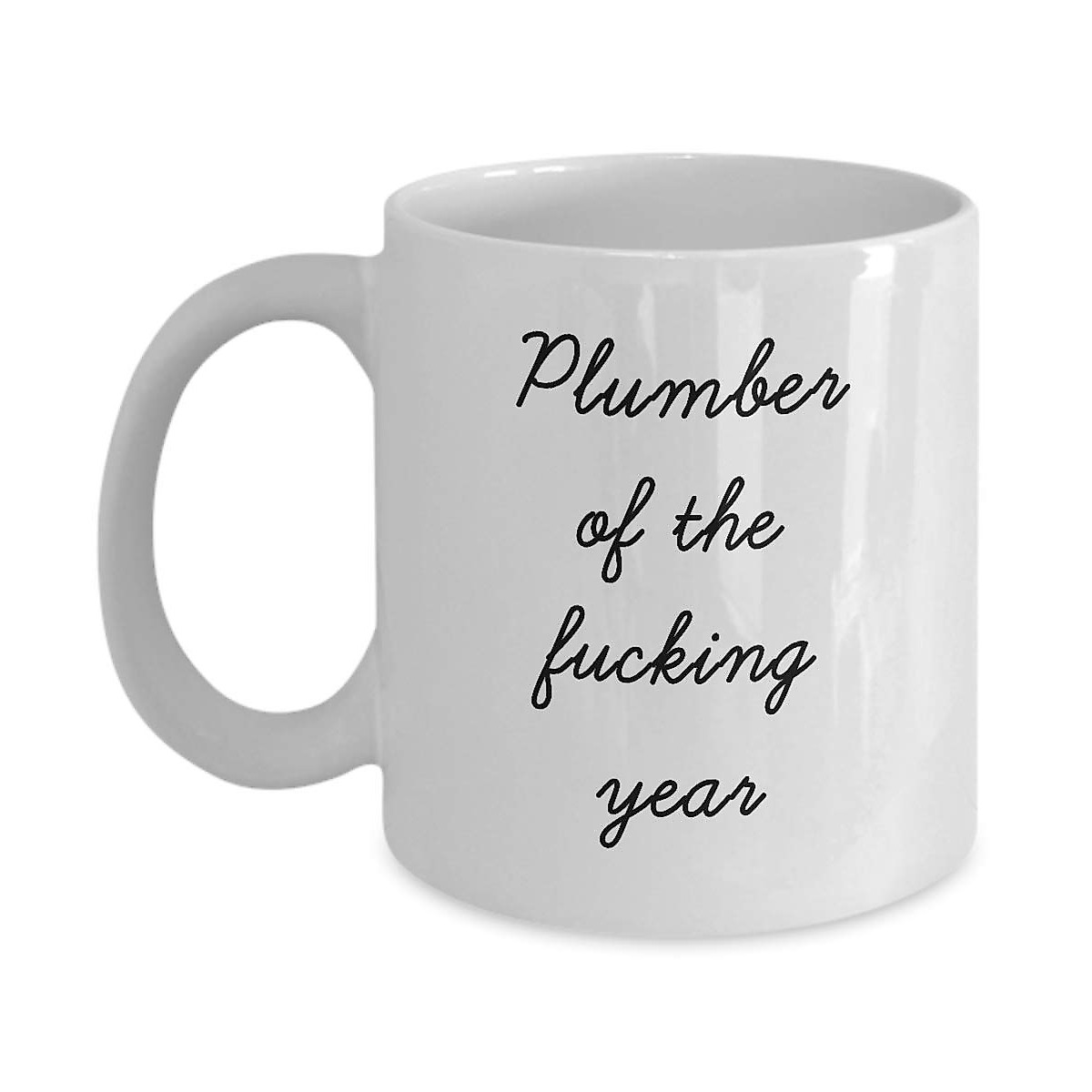 Best Plumber Mug Funny Appreciation Mug for Coworkers Gag Swearing Mug for Adults Novelty Tea Cup