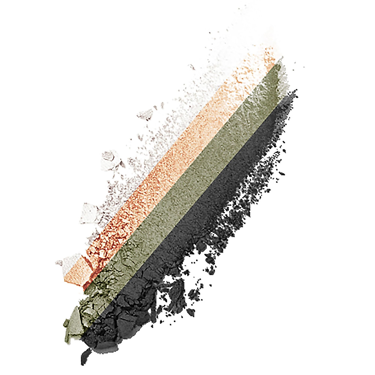 IDUN Minerals Eyeshadow Palette with Mirror - Vitsippa - Swedish Eye Makeup - 4 Mineral Eyeshadow Shades of Green, Black, White, Pink - Each 0.03 oz