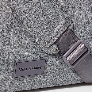 Vera Bradley Women's Recycled Lighten Up Reactive Small Gym Bag, Gray Heather, One Size