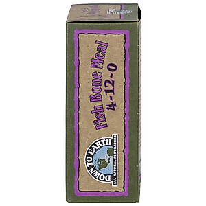 Down to Earth Organic Fish Bone Meal Fertilizer Mix 4-12-0, 1 lb