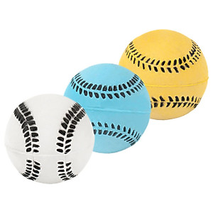 balacoo 12 Pcs pet Rubber Ball Dog Dental chew Toys Dogs Squeaky Balls Dog Molar Toy Dog Chewing Toy Squeaky Dog Ball Dog bite Balls Dogs Toy Balls Puppy Toy Dogs Ball Toy psm Small Dog