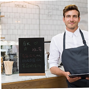 Operitacx Chalk Board Sign Board 1 Set Signature Card Tabletop Chalkboard Stand Tabletop Blackboard Pantry Labels Wedding Table Decor Mini Chalkboard Signs Erasable Small Desktop Acrylic