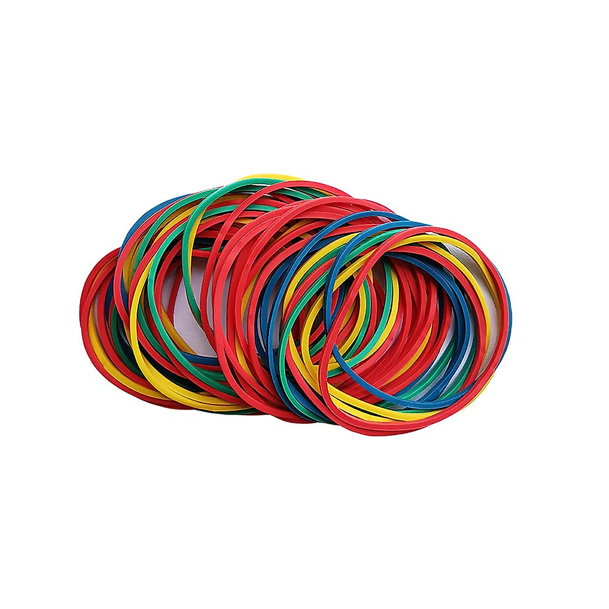 400pcs 38mm(1.5inch) JOYLOYAL Multi-Color Rubber Bands Stretchable Elastic Bands Sturdy Rubber Bands for School Home and Office Use Stationery Supplies