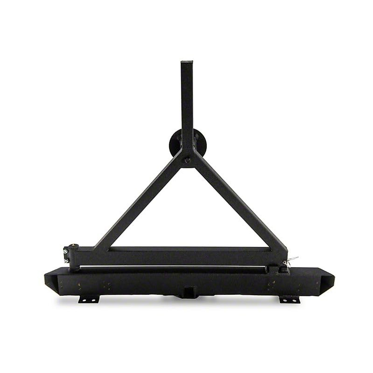 Redrock 4x4 Rock Crawler Rear Bumper with Tire Carrier; Textured Black Compatible with 87-06 Jeep Wrangler YJ & TJ