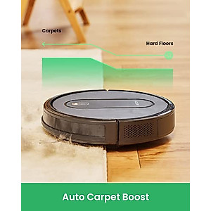 Vactidy Nimble Robot Vacuum Cleaner, 2000Pa Strong Suction Robotic Vacuums, Super Slim, Quiet, Schedule Setting, Self-Charging, App/WiFi/Alexa/Siri Control, Ideal for Hard Floor, Carpet, Pet Hair