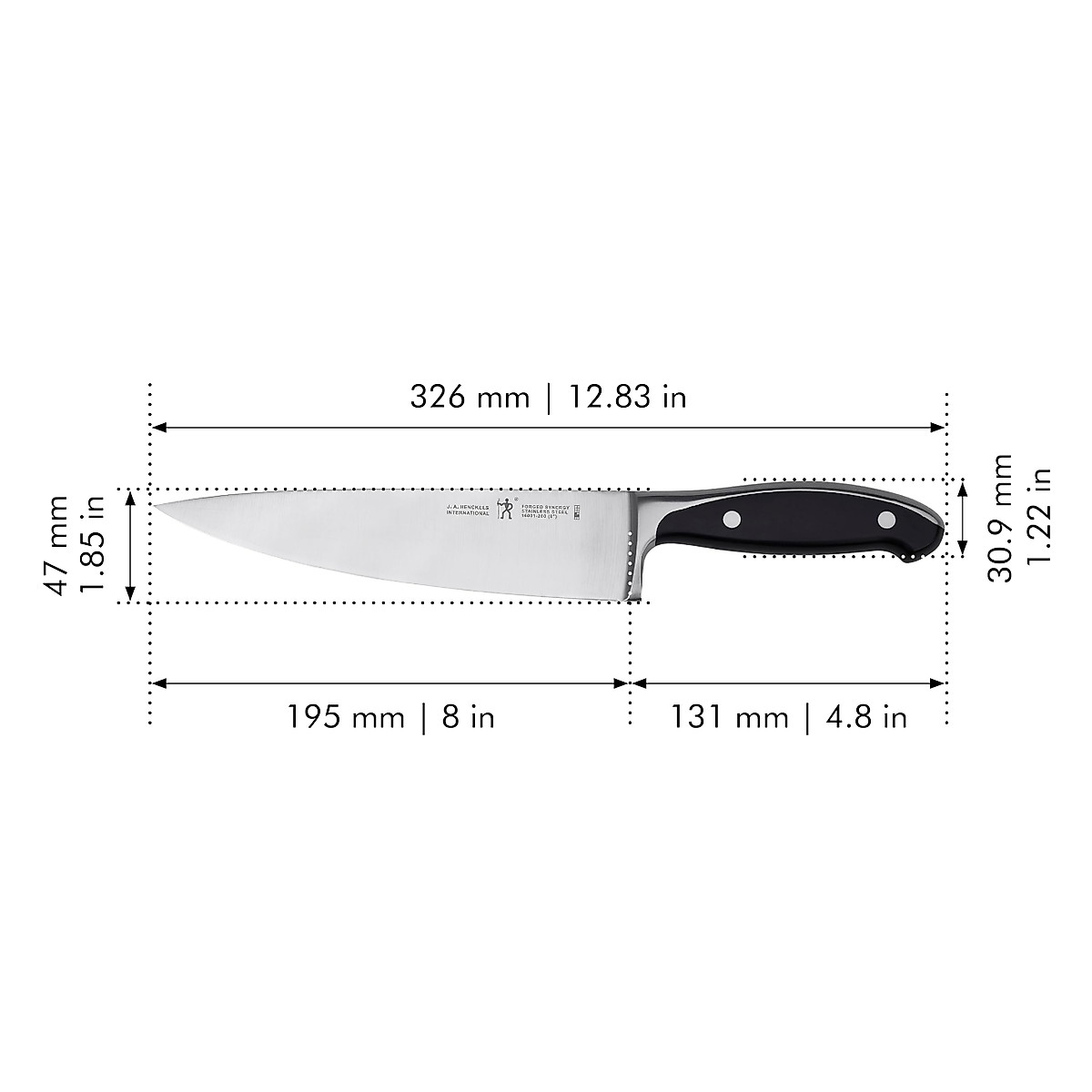 HENCKELS Forged Synergy Chef's Knife, 8-inch, 0