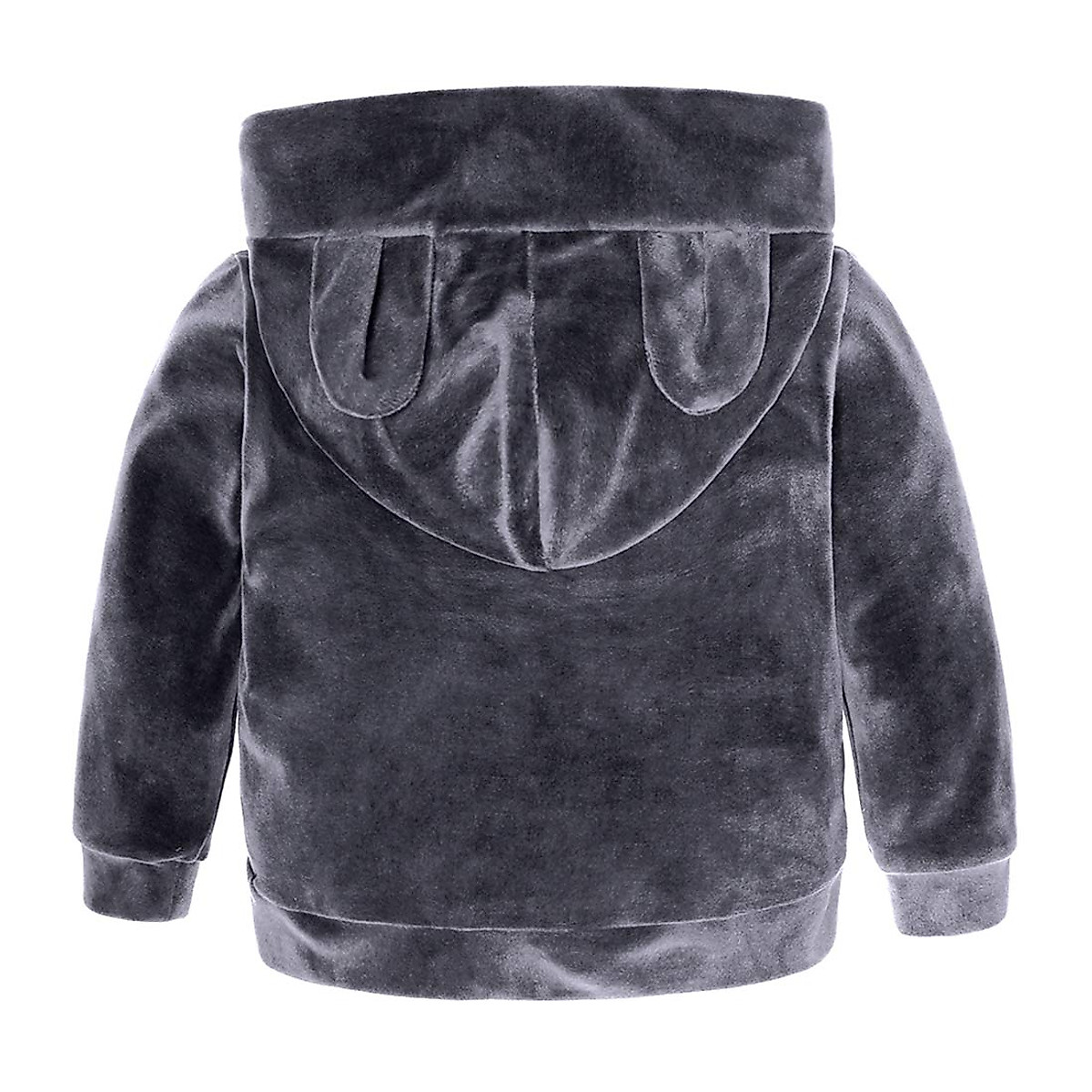 Boys Girls Velvet Hooded Tracksuit Sweatshirt Top + Sweatpants Hoodie Outfit Set