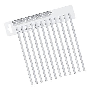 12 PCS Dental Abrasive Stainless Steel Strips, Finishing Polishing Metal Strip 4 MM Medium One Side - Sanding Grinding Teeth - Cleaning Tools for Oral Care