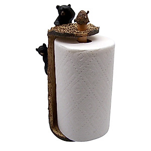 Black Bears Climbing a Tree Paper Towel Holder, 15 1/2 Inches