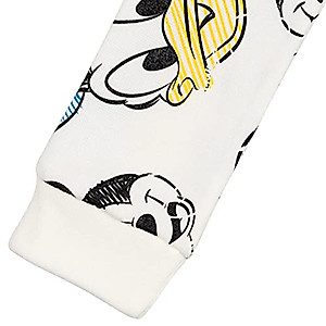 Disney Minnie Mouse Little Girls Crossover Fleece Sweatshirt & Leggings White/Black 7-8