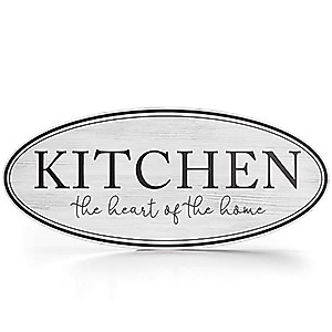 Barnyard Designs Rustic Wooden Kitchen Wall Decor Sign, Country Farmhouse Decoration for Your Home, Kitchen, or Dining Room, 16” x 7”