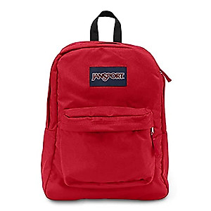 JanSport SuperBreak One Backpack, Red Tape - Durable, Lightweight Bag with 1 Main Compartment, Front Utility Pocket with Built-in Organizer - Premium Backpack
