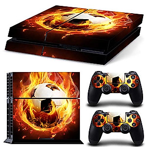 SKINOWN Whole Body Vinyl Skin Sticker Decal Cover for PlayStation 4 System Console and Controllers (Weeds)