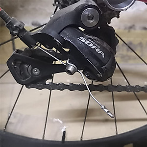 100x Set Bike Cable End Caps Silver Brake Shifter Wire Universal Crimps Road MTN