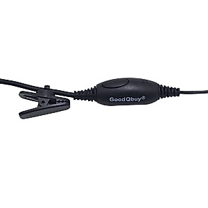 GoodQbuy 2 Pin G Shape Clip-Ear Headset Earpiece is Compatible with Motorola Two Way Radio Devices CP200 CP200D CP185 DTR650 PR400 EP450 CLS1110 CLS1410 CLS1450 CLS DLR DTR RDX RDU RDV RMU (10 Pack)