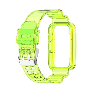 TenCloud 6 Pack Band with Case Compatible with Huawei Watch Fit 2/ Watch Fit/Watch Fit New Smartwatch TPU Cute Jelly Watch Strap Replacement for Huawei Watch Fit 2