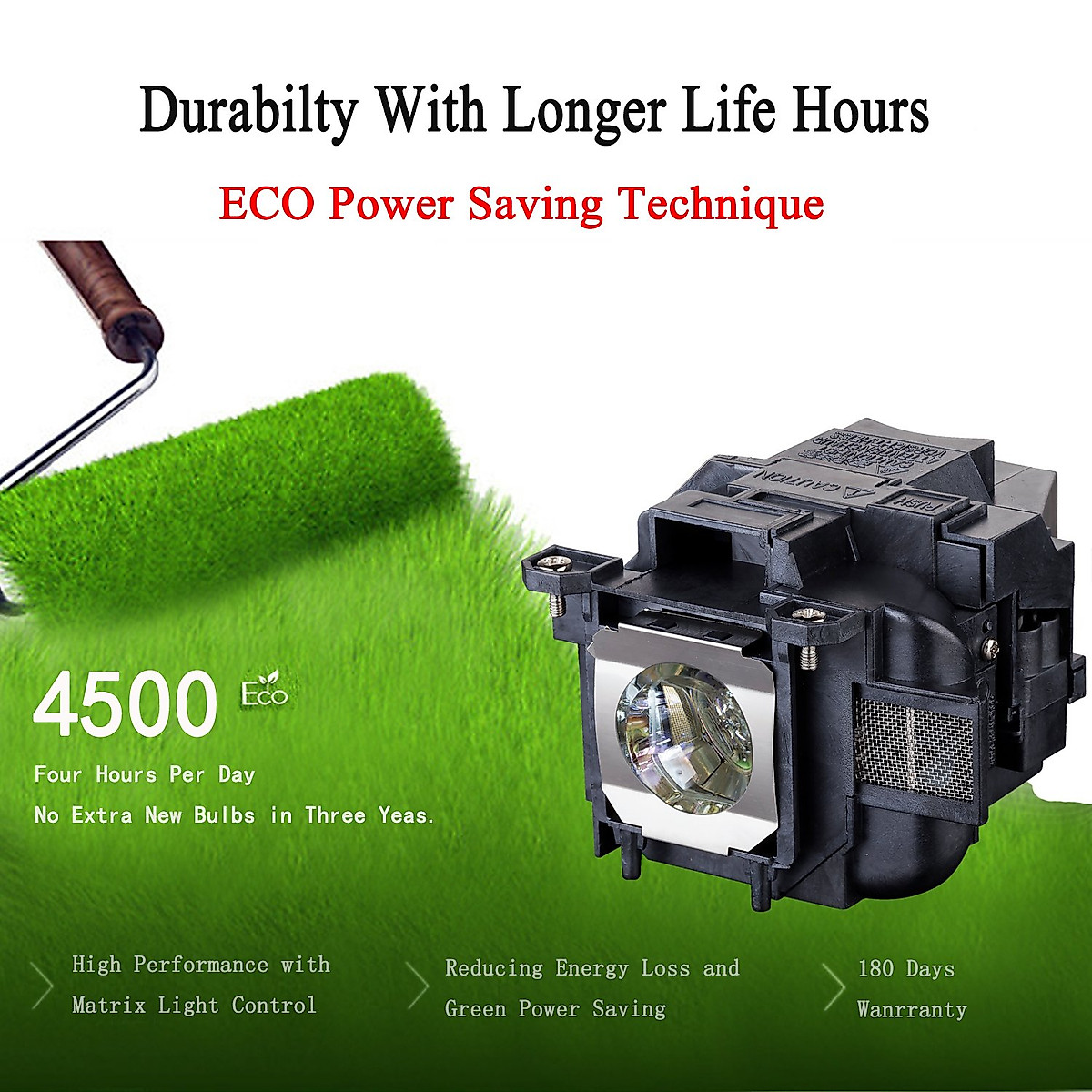 EWO'S ELP78 Replacement Lamp Bulb for Epson ELPLP78 ELPLP88 PowerLite Home Cinema 2030 2040 2045 2000 730HD 740HD 725HD VS230 VS330 VS335W EX3220 EX6220 EX7220 EX7230 EX7235 EX5220 EX3240 Projectors