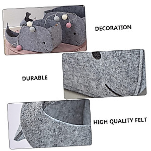 SAFIGLE 3 pcs Up Toys Home Nursery Organizing Shelf Toysnursery Cube Storage Adorable Drawer Flet Organizer Shape Design Foldable Basket Room Children Whale Toy Sundries Office Baskets