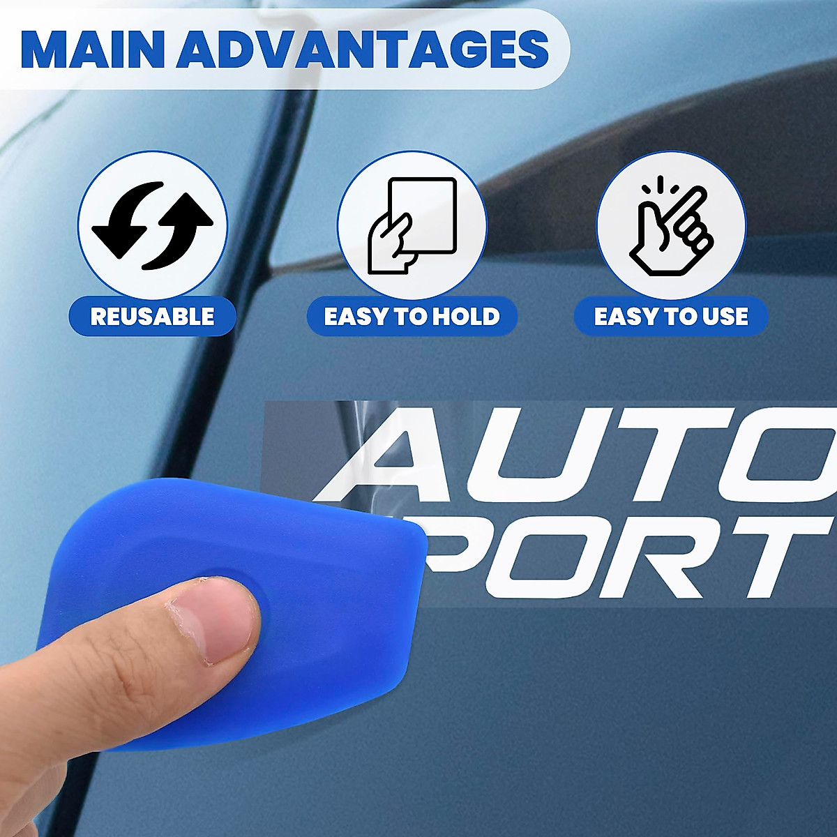 4Pcs Multi Tool Car Sticker Removal Tool - Plastic Window Sticker Remover for Cars Hard Plastic Blade Scrapers for Cleaning Tool - Household Supplies Plastic Sticker Tool Sticker Scraper for Cleaning
